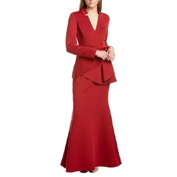 Badgley Mischka | Dresses | Nwt Badgley Mischka Formal Wrap Ruffle ...